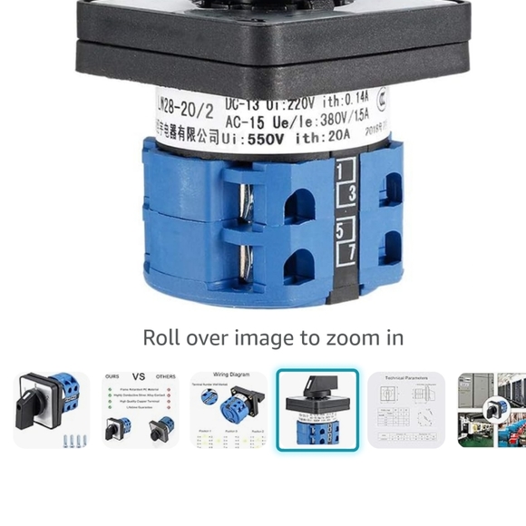 VictorsHome | Other | Changeover Switch L2282 3 Positions 8 Terminals ...